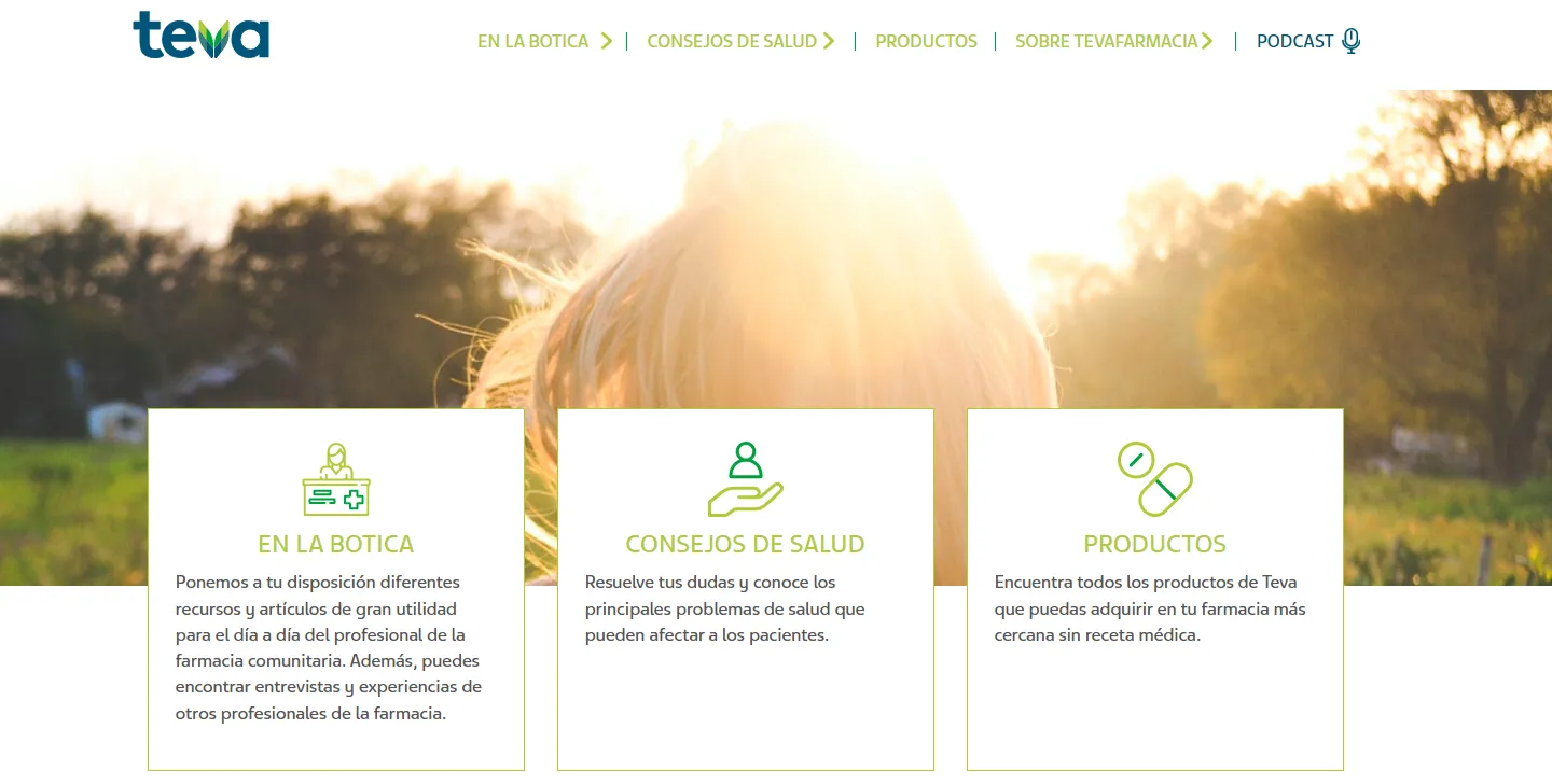 Teva Renueva Su Web Tevafarmacia Orientada A La Farmacia Comunitaria